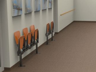 Sitzbänke „Balu“, mit Alu-Sitzfläche