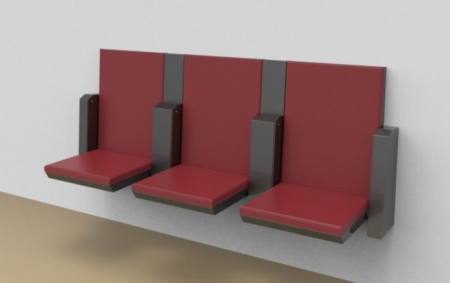 Fold down seats, Benches, Fold down tables